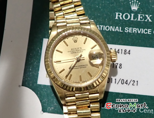 2/7(水)【ROLEX 時計 買取 盛岡 エコノマート】ROLEX ロレックス｜デイトジャスト｜69178｜レディース｜自動巻き｜買取 ...